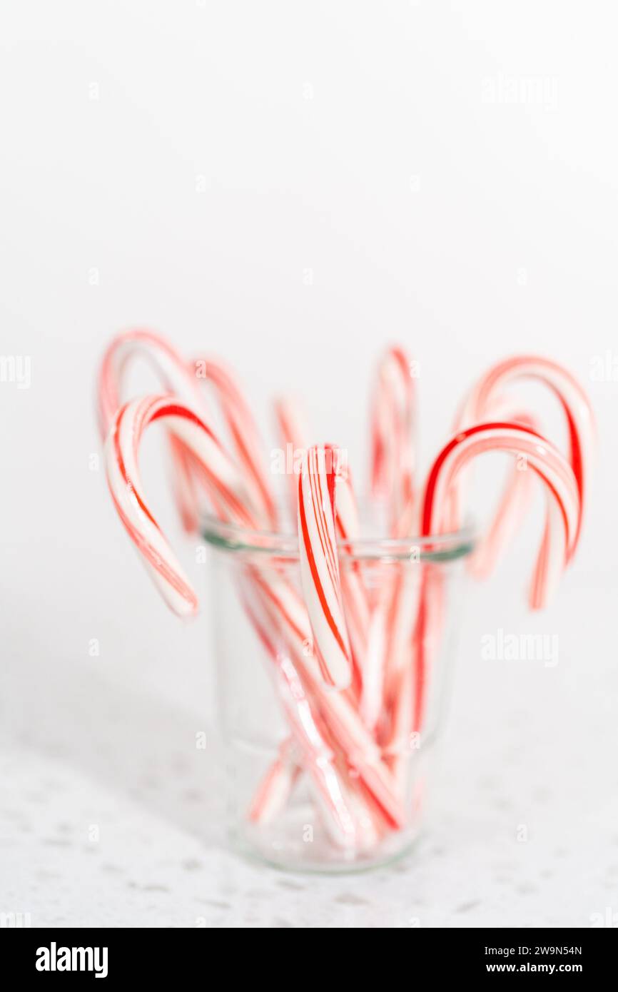 Peppermint Candy Cane Stock Photo - Alamy