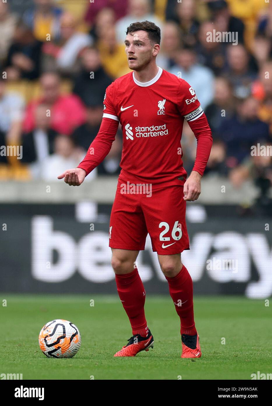 File photo dated 16-09-2023 of Liverpool's Andrew Robertson. Liverpool ...