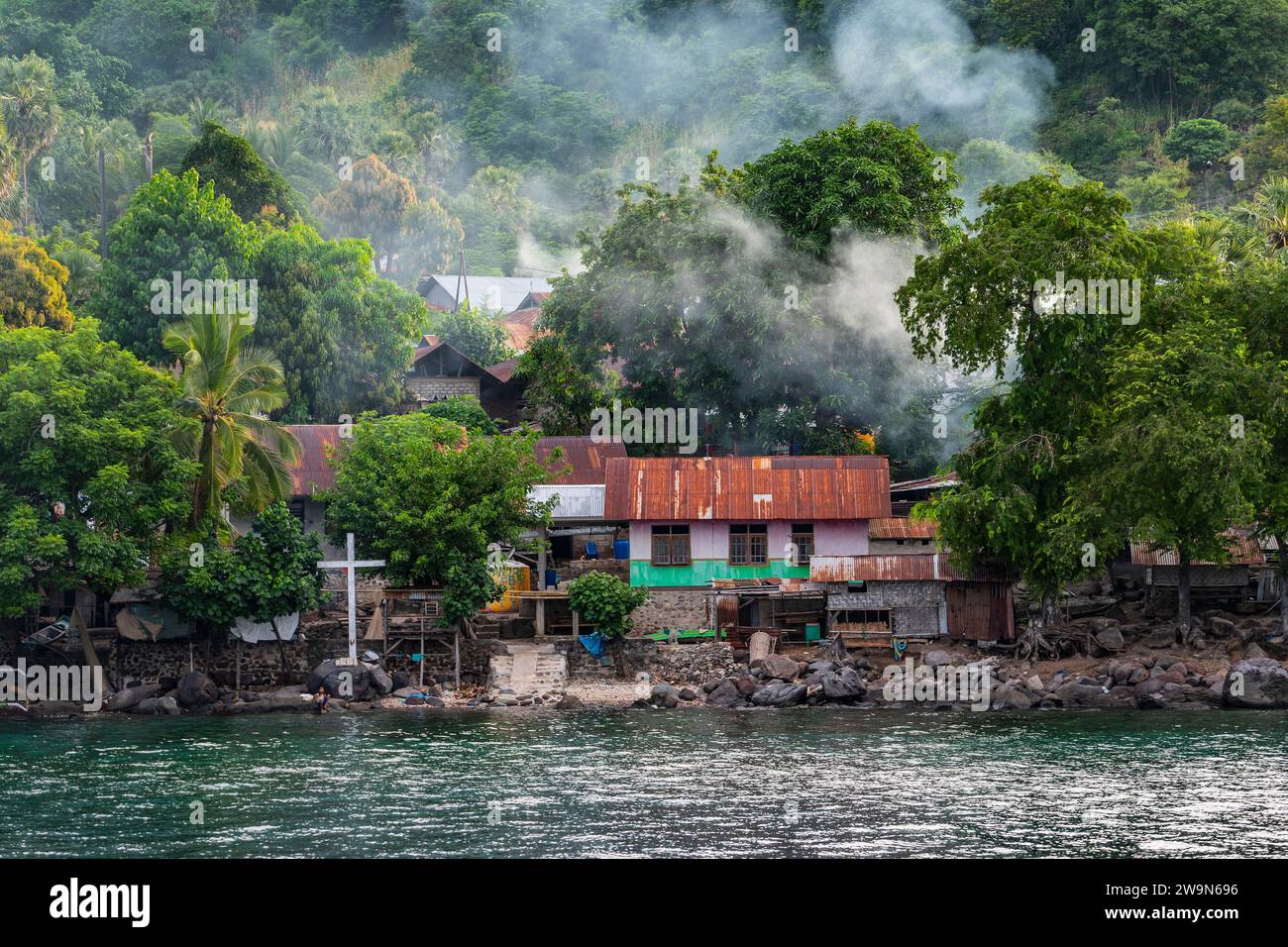 small village at Banda sea / Indonesia Stock Photo - Alamy