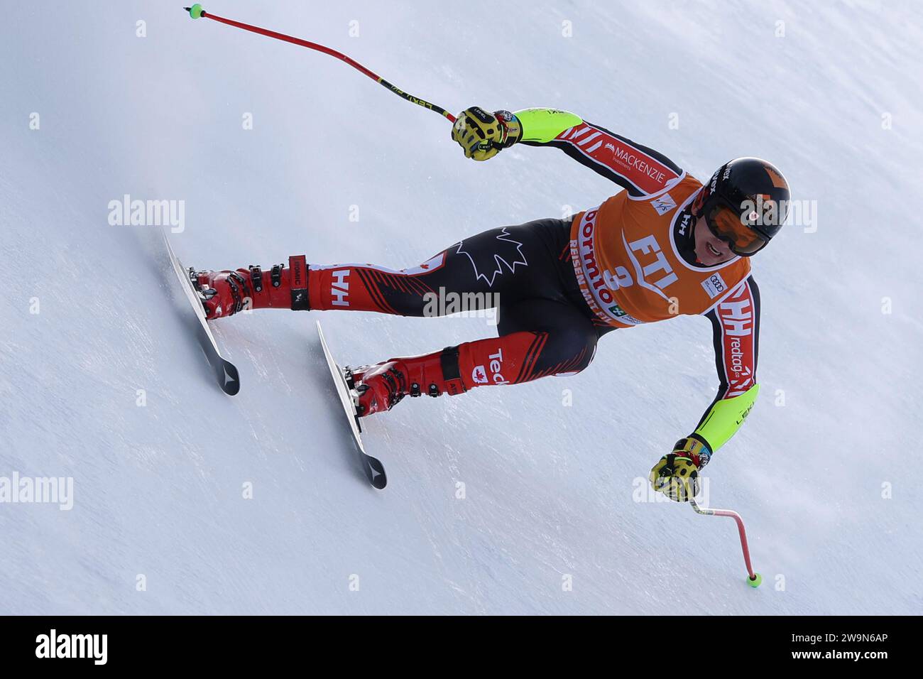 Canada's Jeffrey Read speeds down the course during an alpine ski, men ...