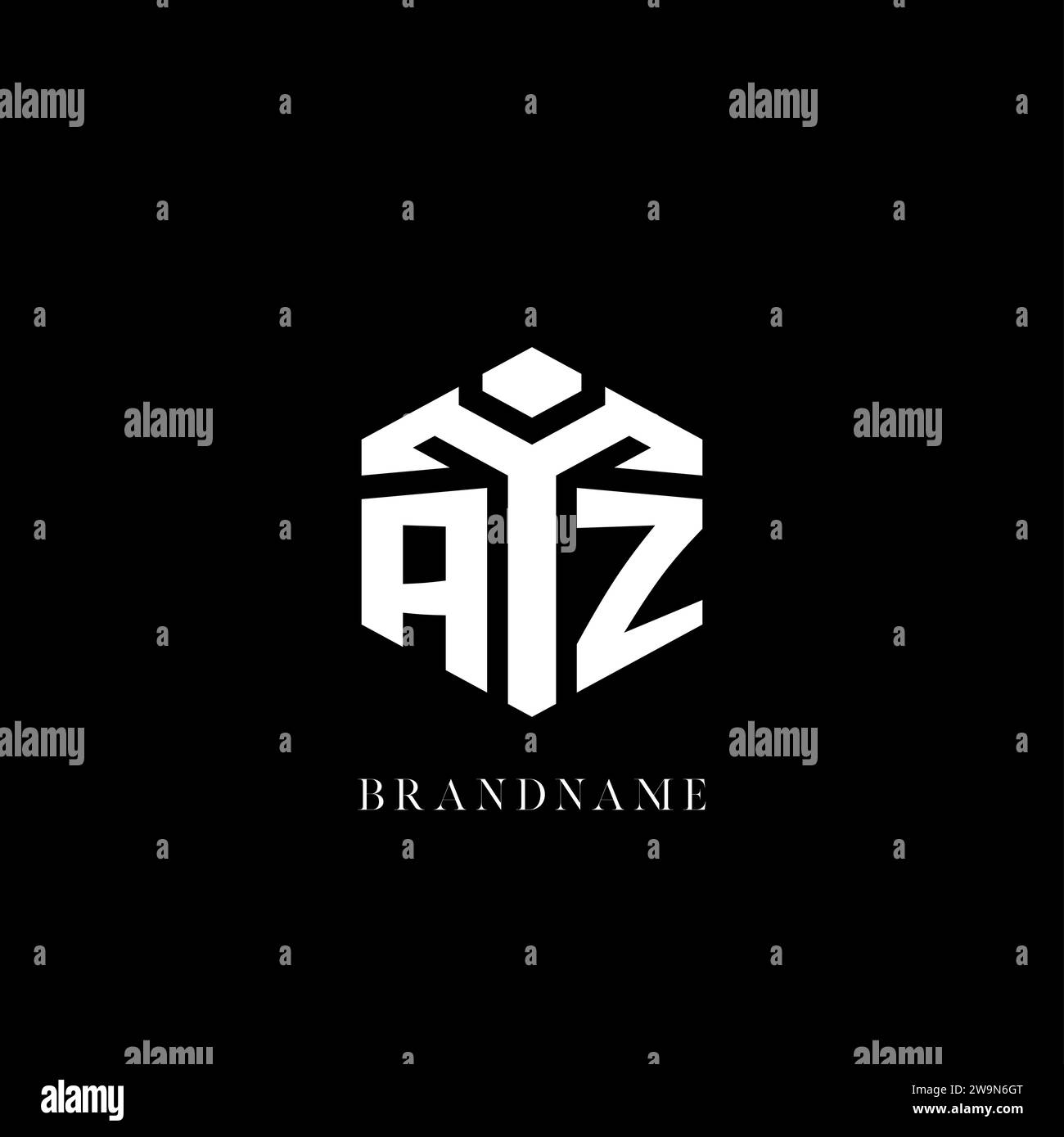 Az initials Stock Vector Images - Alamy