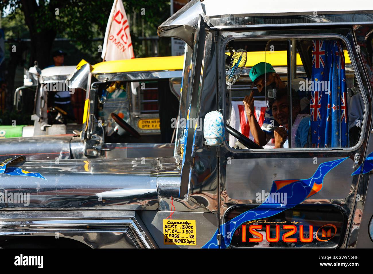 Manila, Metro Manila, The Philippines. 29th Dec, 2023. Jeepney drivers ...