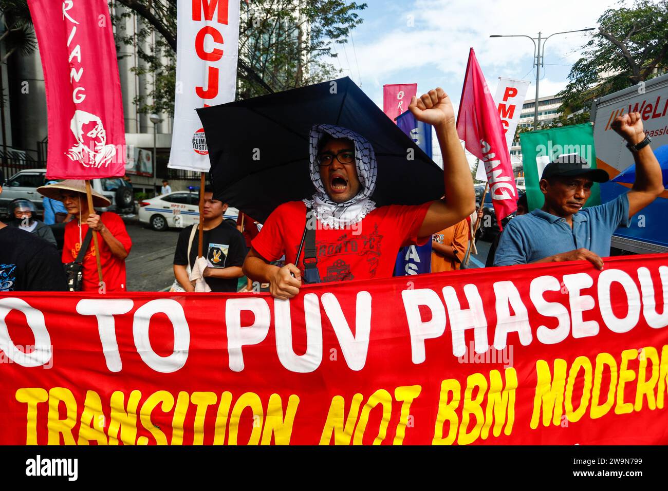 Manila, Metro Manila, The Philippines. 29th Dec, 2023. Potesters and ...