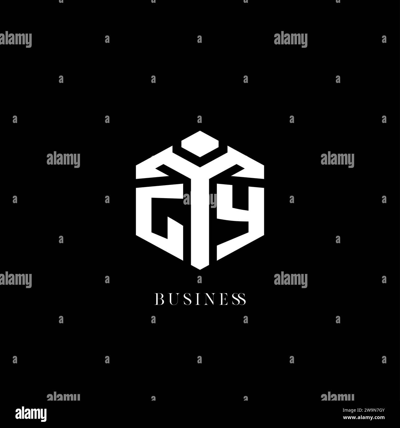 Initial GY logo hexagon shape geometric style vector graphic Stock Vector Image & Art - Alamy
