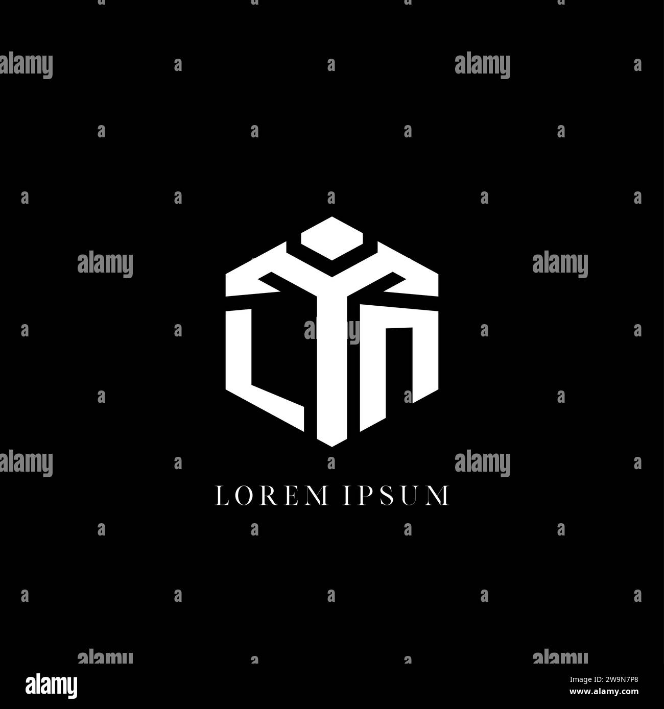 Initial ln logo hi-res stock photography and images - Alamy