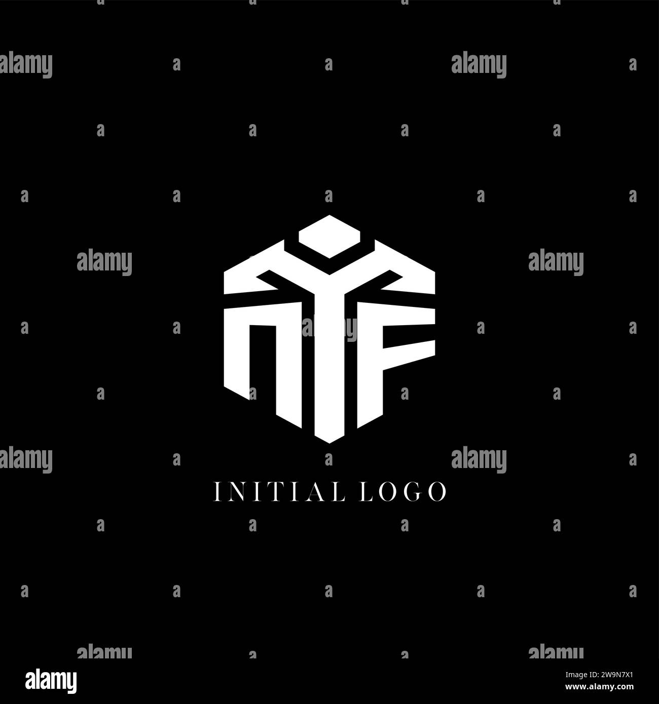 Initial nf logo hi-res stock photography and images - Alamy
