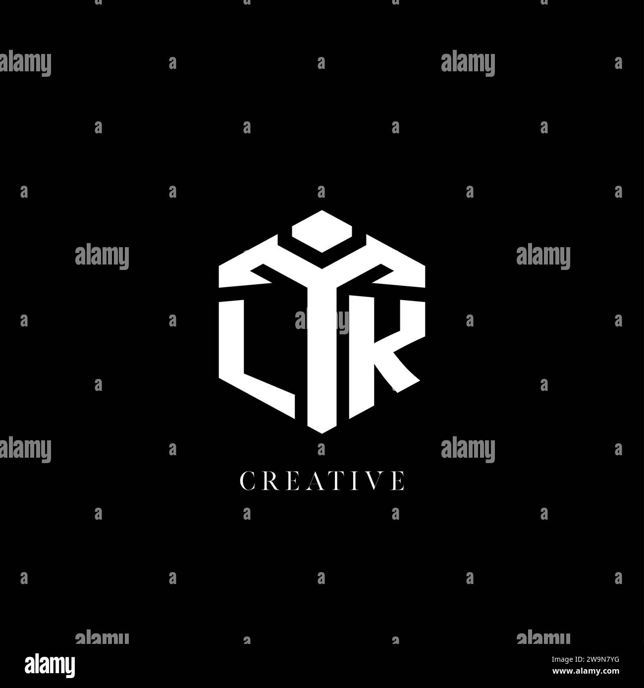 Initial LK logo hexagon shape geometric style vector graphic Stock Vector Image & Art - Alamy