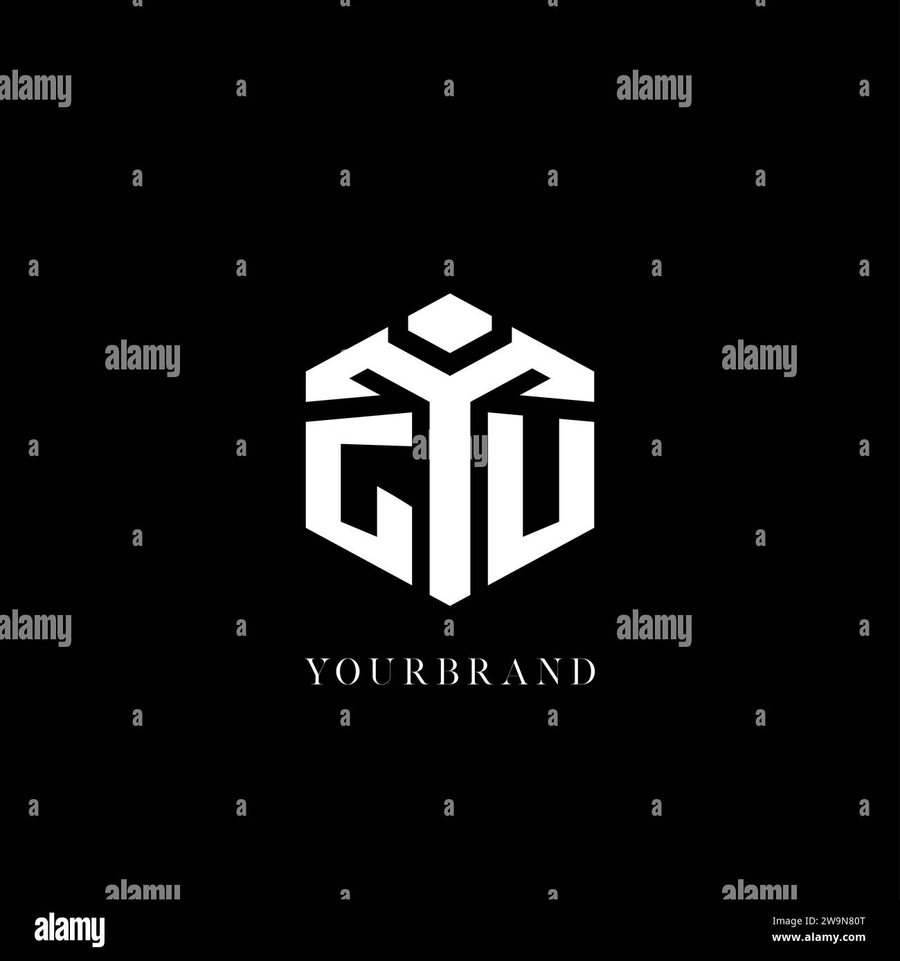 Initial gu logo hi-res stock photography and images - Alamy