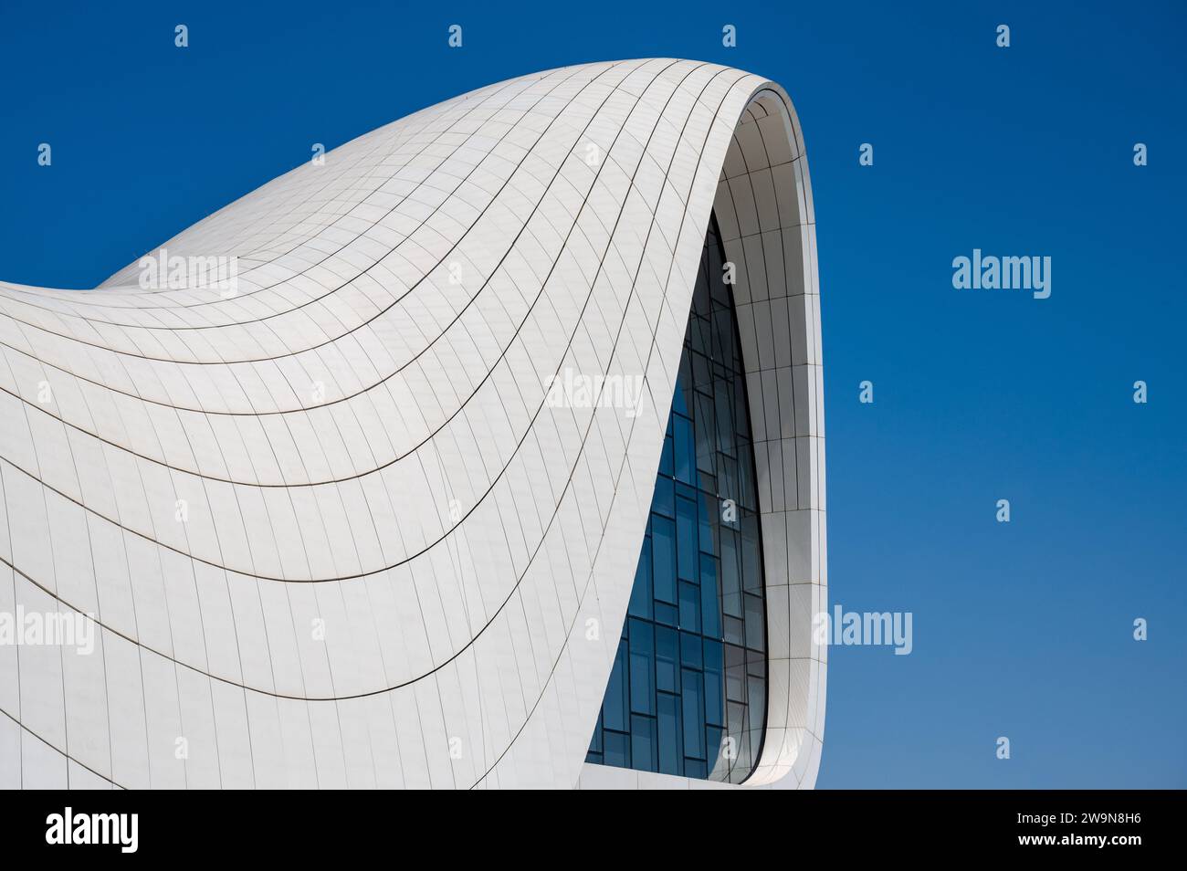 Heydar Aliyev Convention Centre in Baku, capital city of former Soviet ...