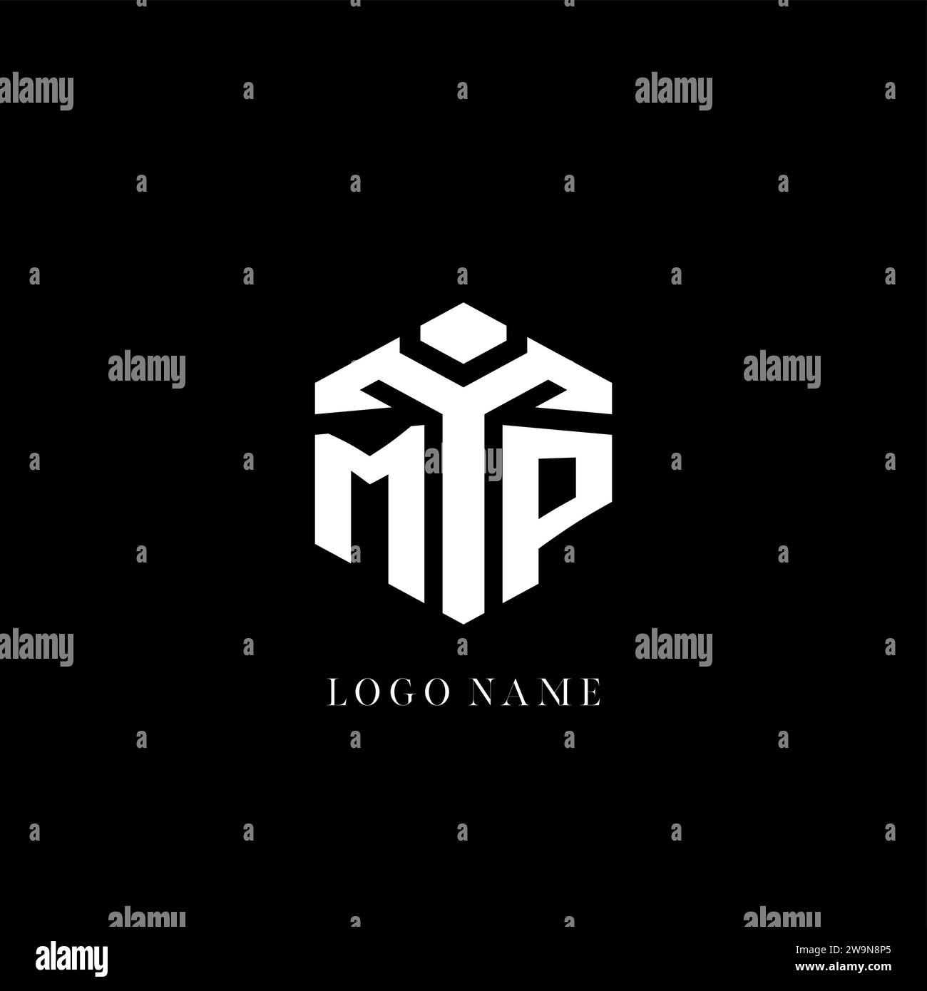 Initial mp logo hi-res stock photography and images - Alamy