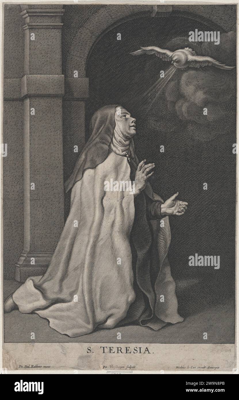 Saint Teresa of Avila's Vision of the Dove 1951 by Nicolas Le Cat Stock ...