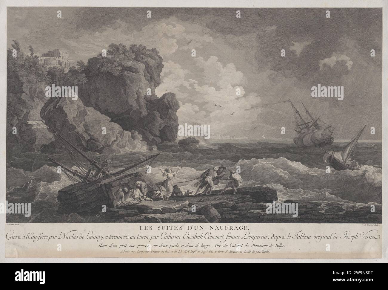 The Remains of a Shipwreck 1953 by Nicolas de Launay Stock Photo - Alamy