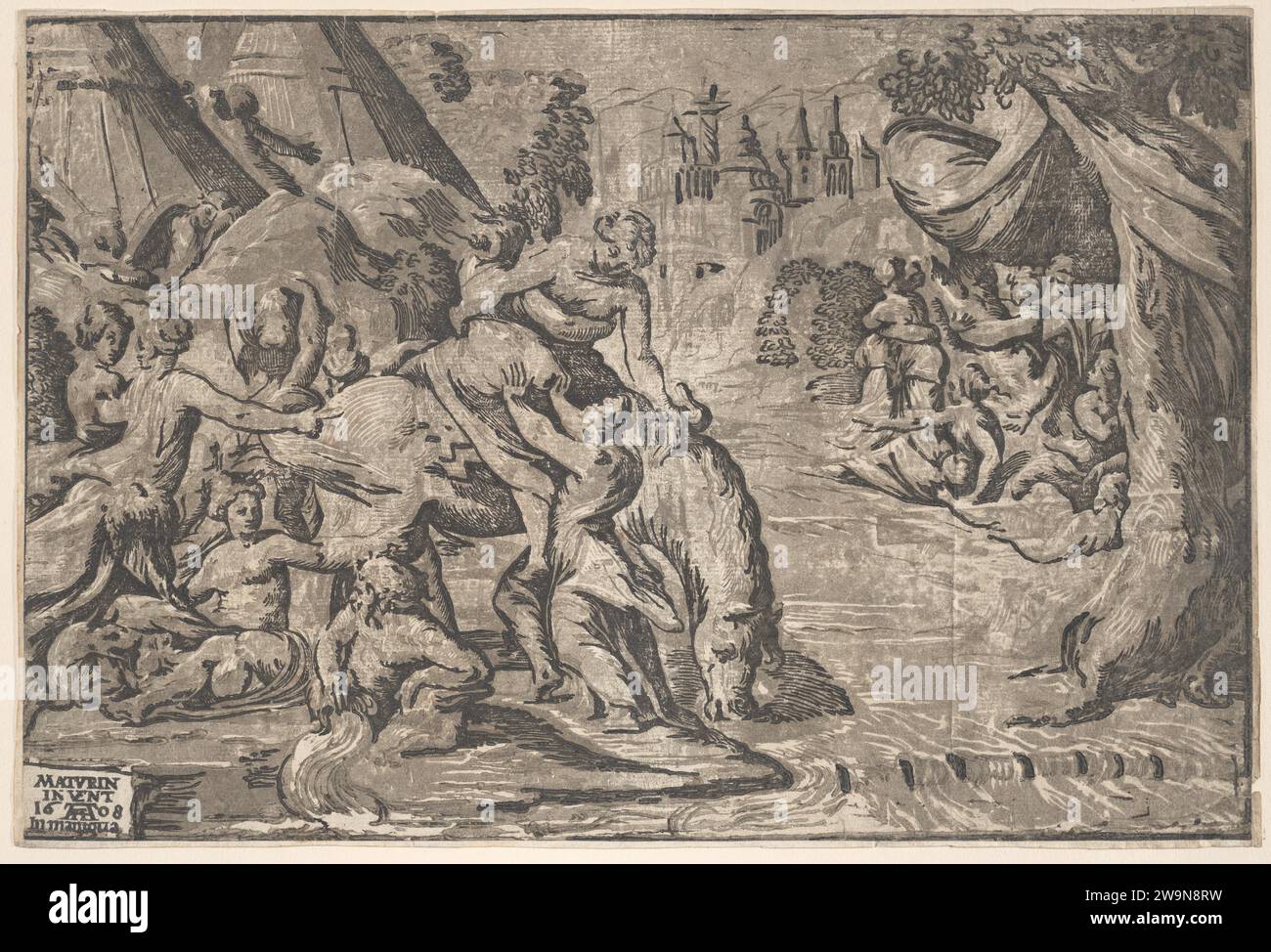 The Escape of Cloelia 1917 by Niccolo Vicentino Stock Photo - Alamy