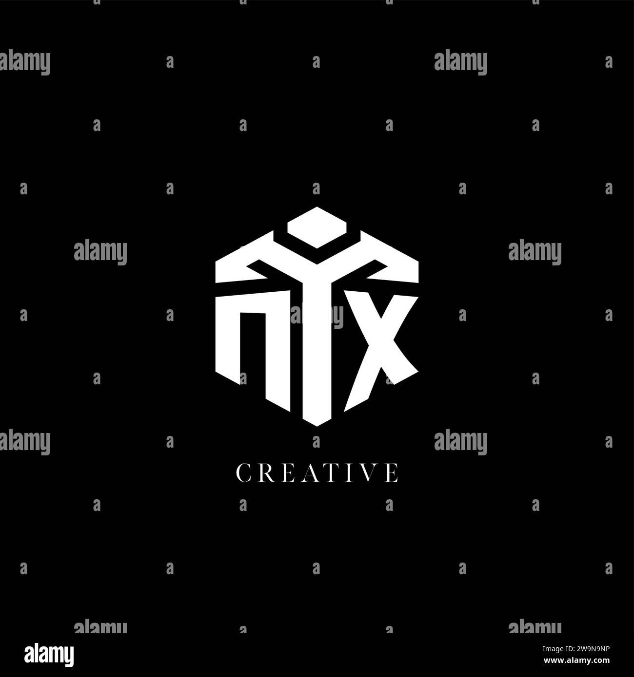 Initial nx logo hi-res stock photography and images - Alamy