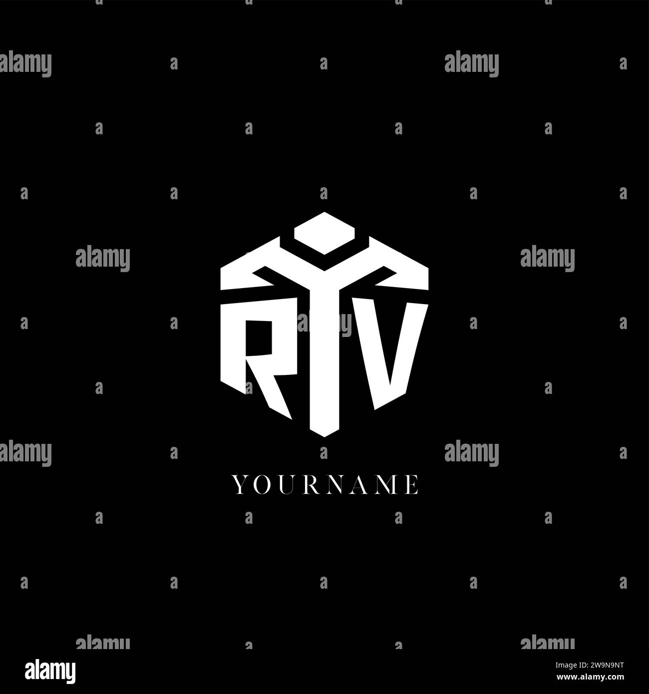 Rv logo Black and White Stock Photos & Images - Alamy