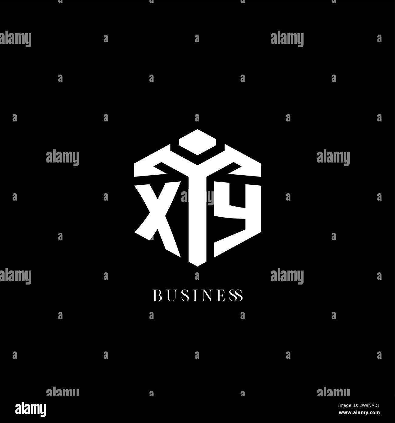 Initial XY logo hexagon shape geometric style vector graphic Stock Vector Image & Art - Alamy
