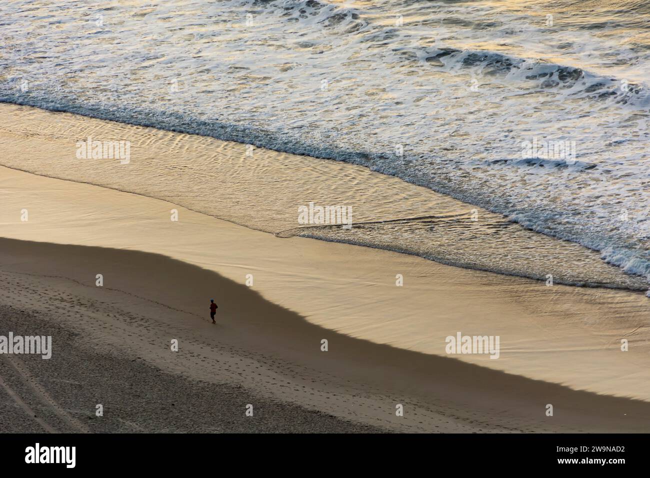 Rio de janeiro Brazil. Early in the morning at Copacabana beach Stock ...