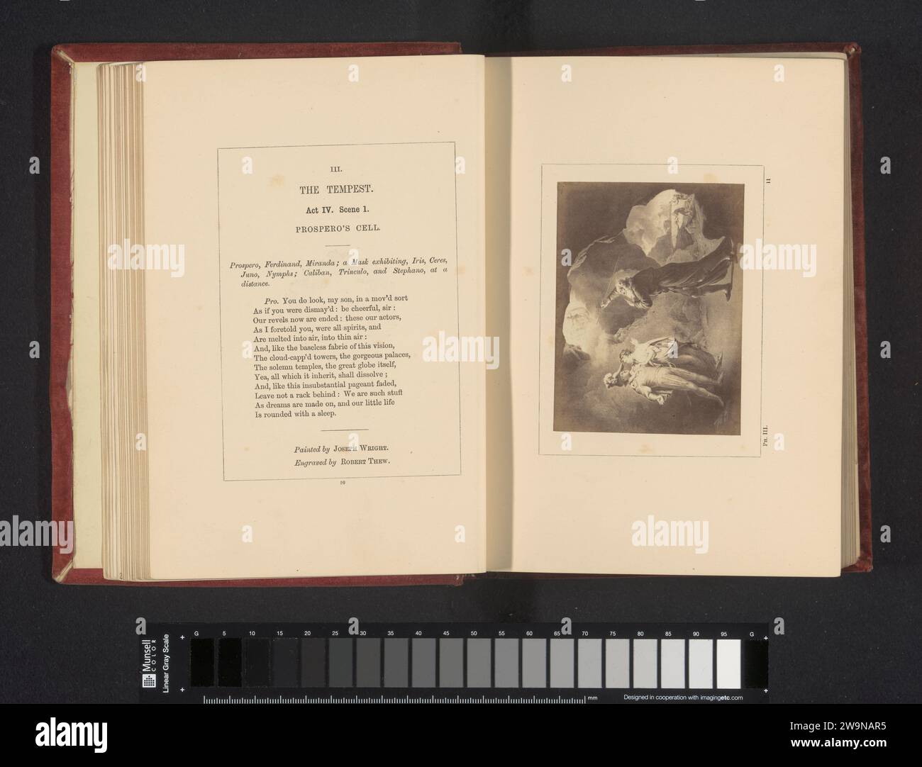 Photo production from a print to a painting by Joseph Wright ...