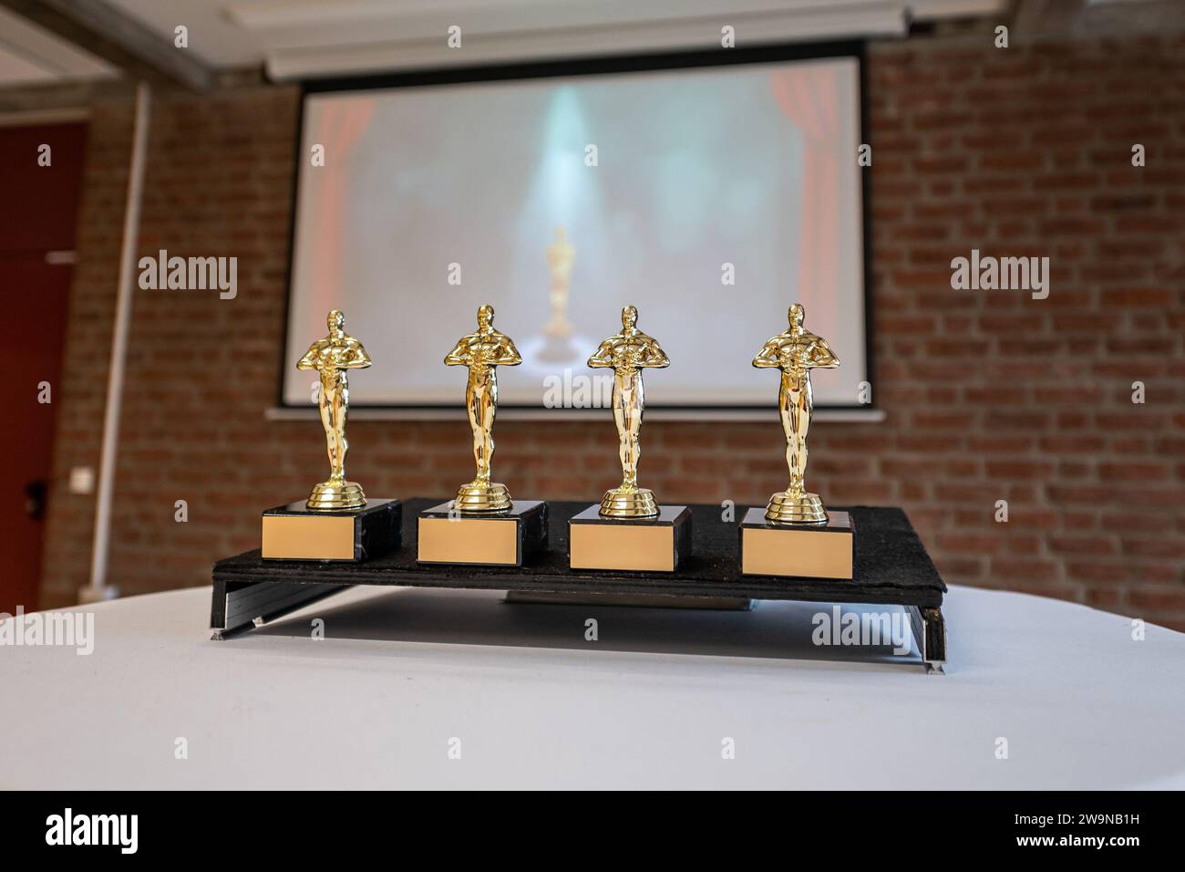 German Abitur Graduation Award sculptures preparations for surprise ...