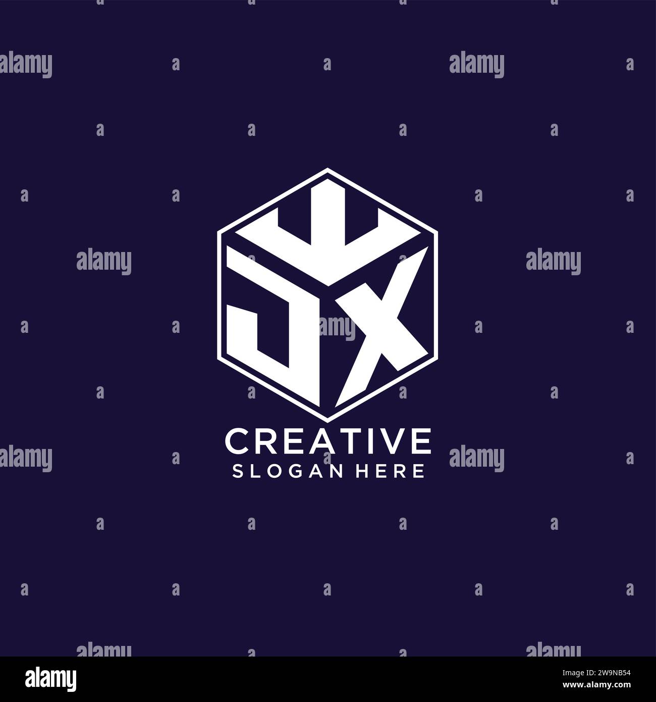 Jx initials logo hi-res stock photography and images - Alamy