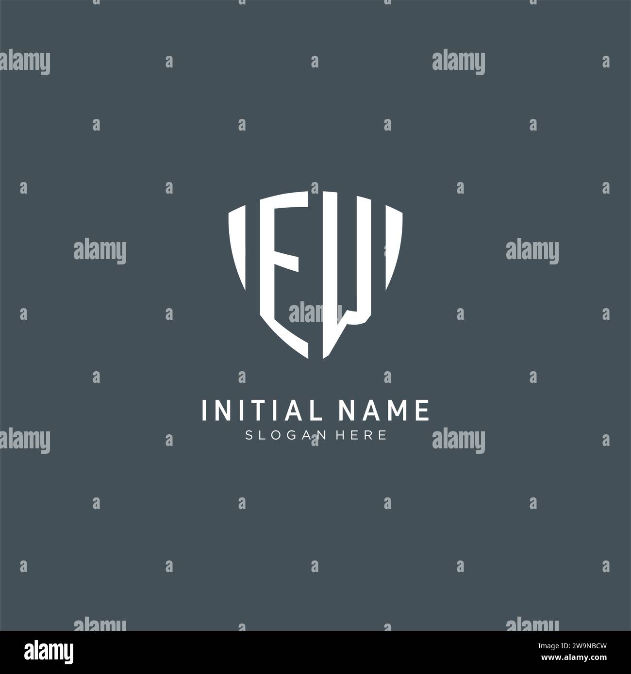 Ew initials logo hi-res stock photography and images - Alamy