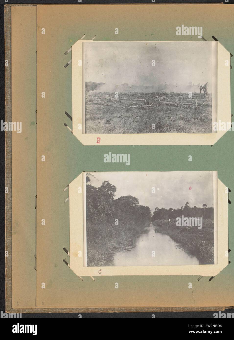 Burning down land, anonymous, c. 1912 - c. 1913 photograph Burning land ...