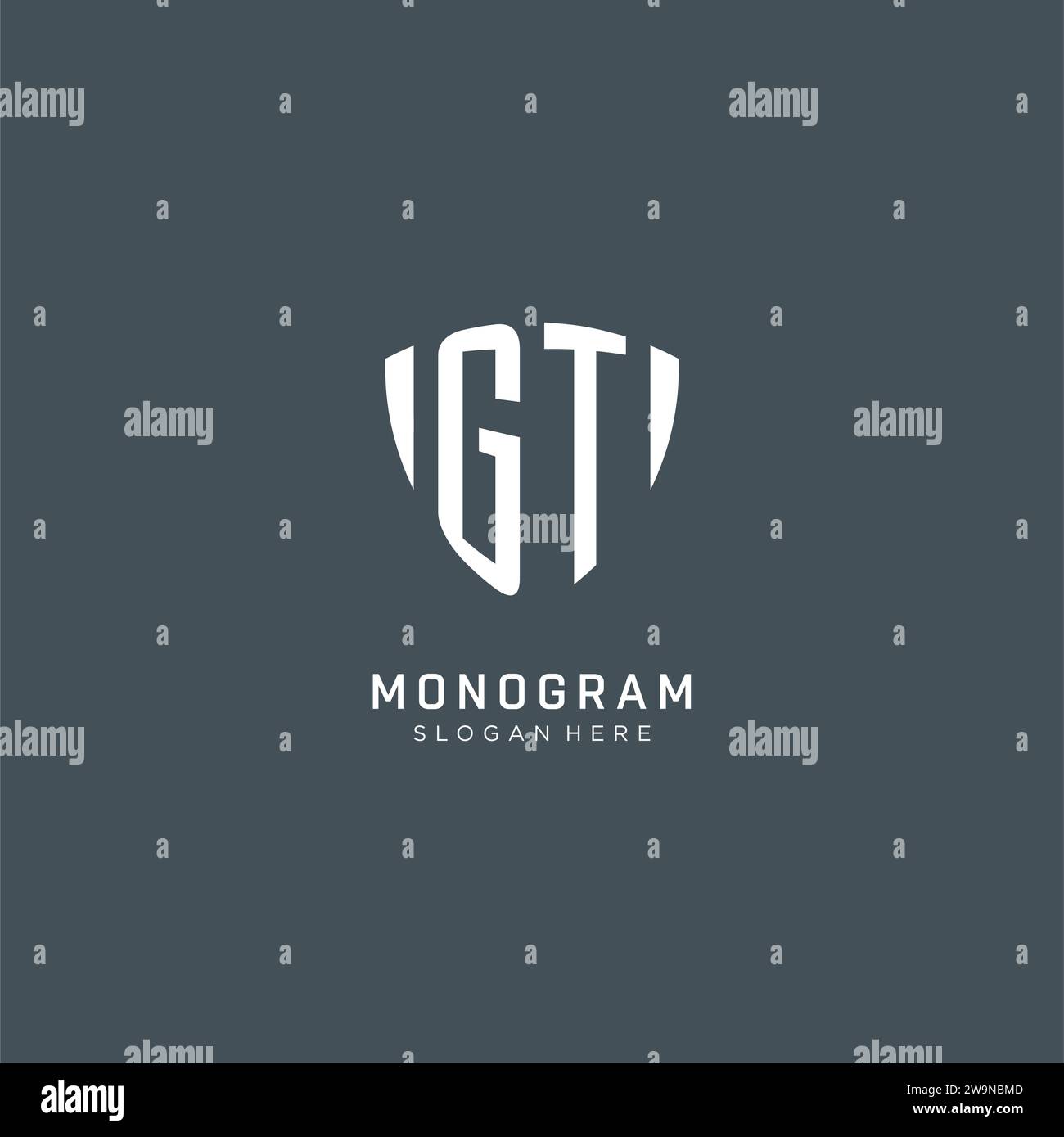 Gt initials logo hi-res stock photography and images - Alamy