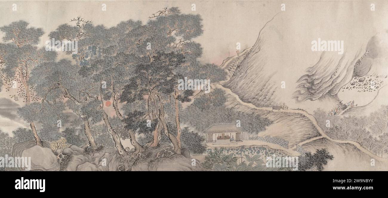 Landscape of the four seasons in the styles of old masters 1968 by Wei ...