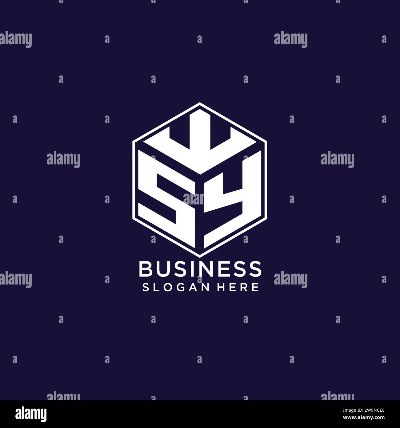 Sy initials logo hi-res stock photography and images - Alamy