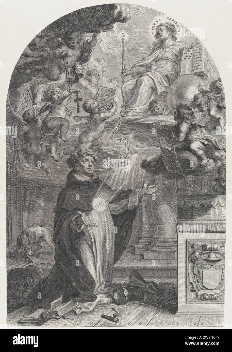 The Blessed Henry Suso Kneeling before Eternal Wisdom 1949 by Abraham ...