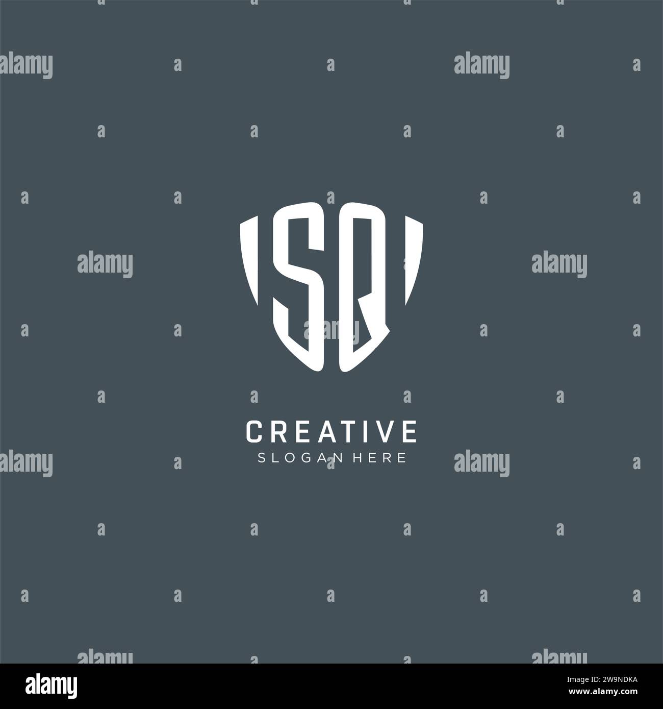 Initials sq logo Stock Vector Images - Alamy