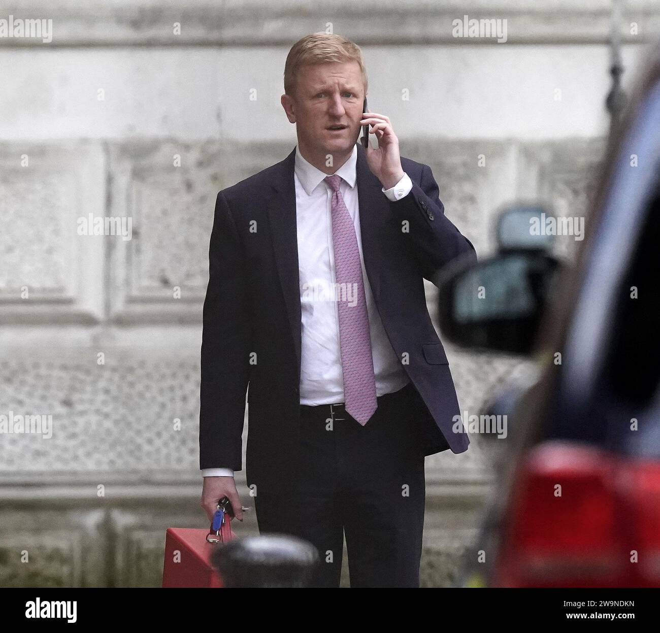 Deputy Prime Minister Oliver Dowden outside 10 Downing Street in London ...