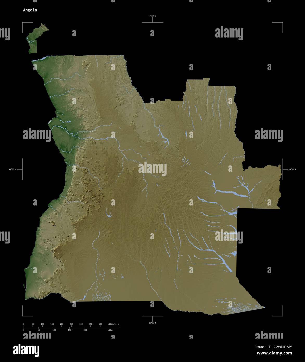 Shape of a Pale colored elevation map with lakes and rivers of the ...