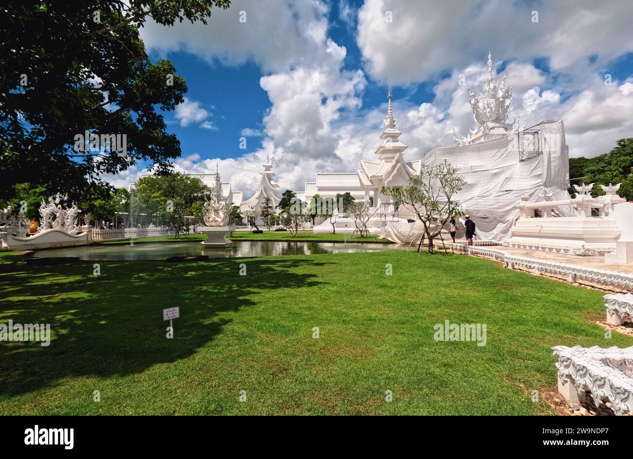 Under construction buildings around Wat Rong Khun Chiang Rai Stock ...