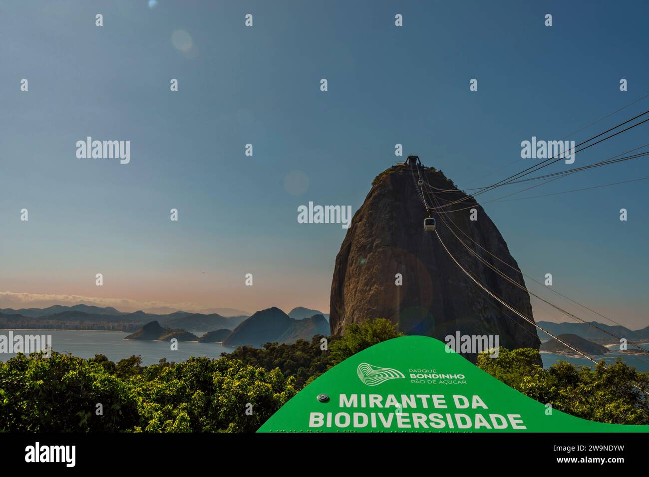 Rio de jJaneiro, Brazil. Biodiversity Lookout. Sugarloaf cable car ...