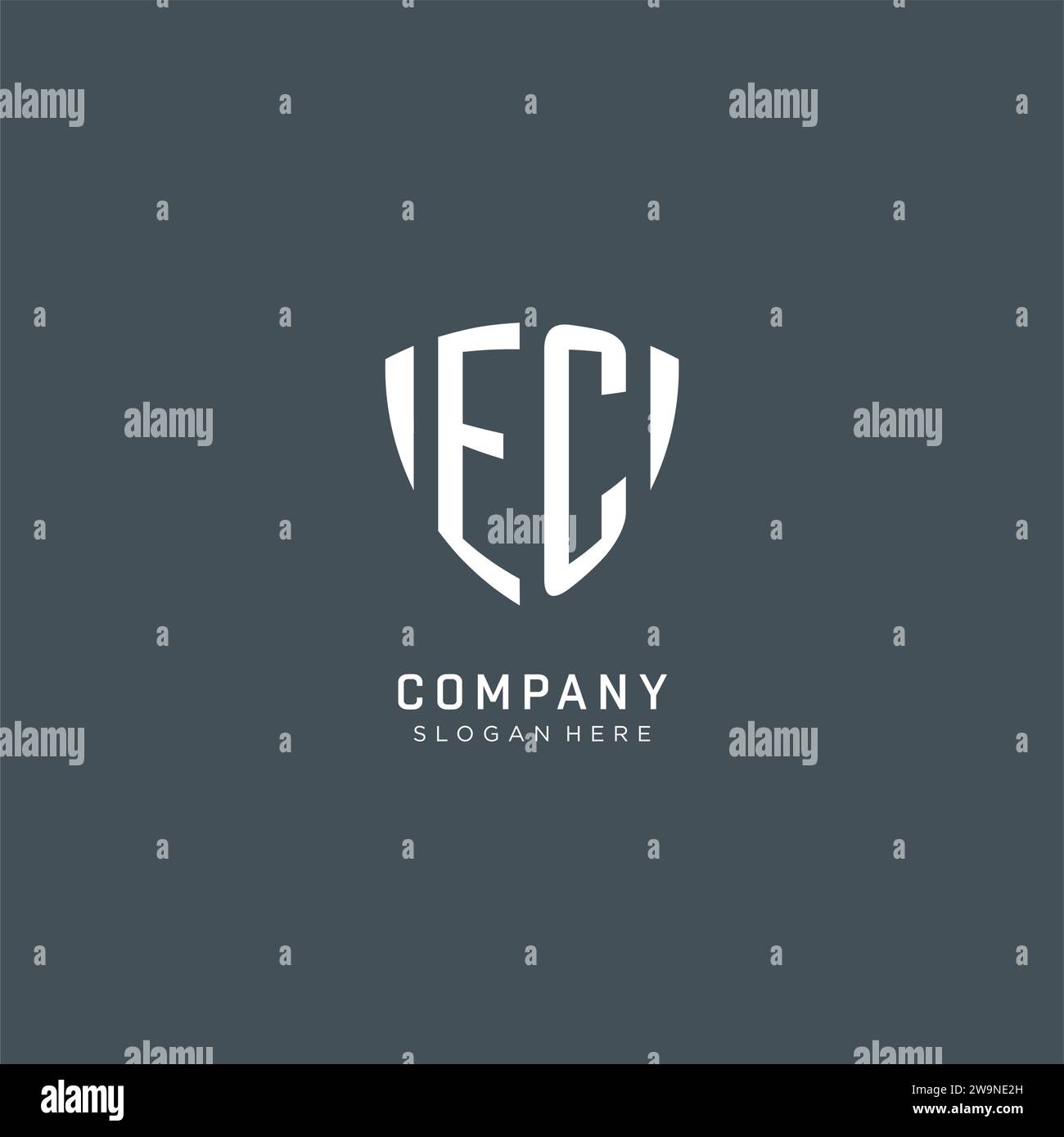 Ec modern logo Stock Vector Images - Alamy