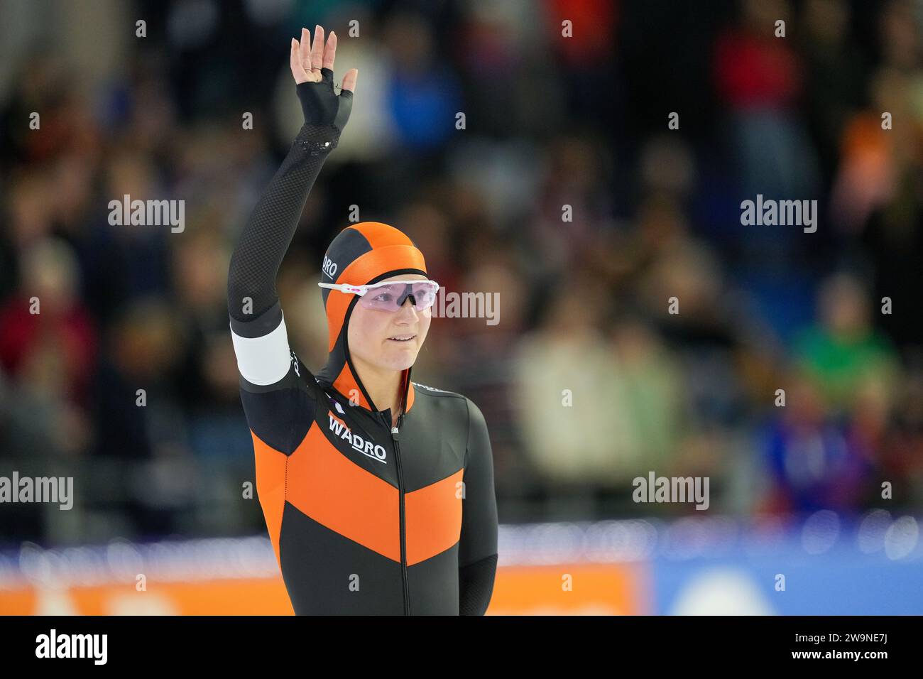 Heerenveen, Netherlands. 28th Dec, 2023. Angel Daleman competing on the ...