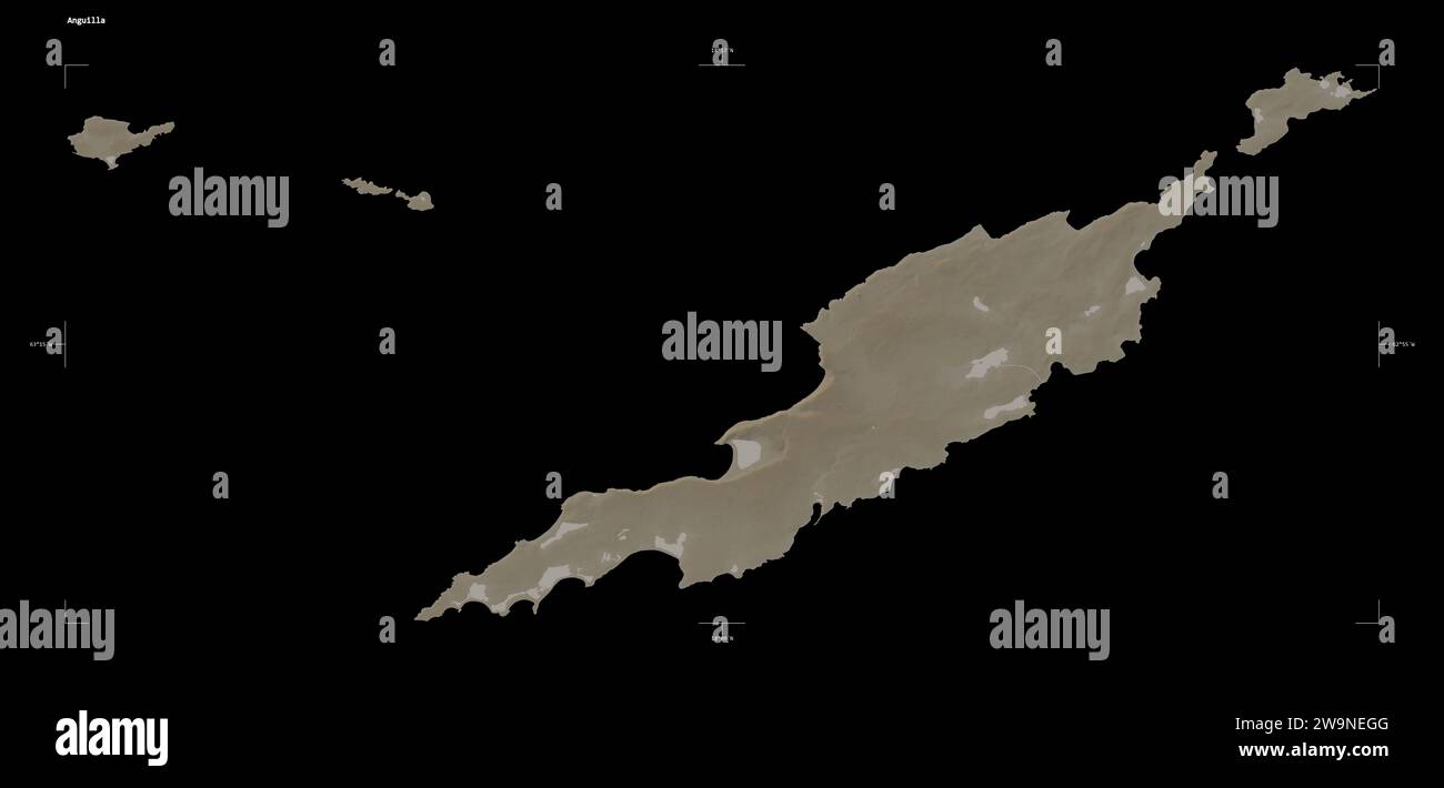 Shape of a elevation map colored in sepia tones with lakes and rivers ...