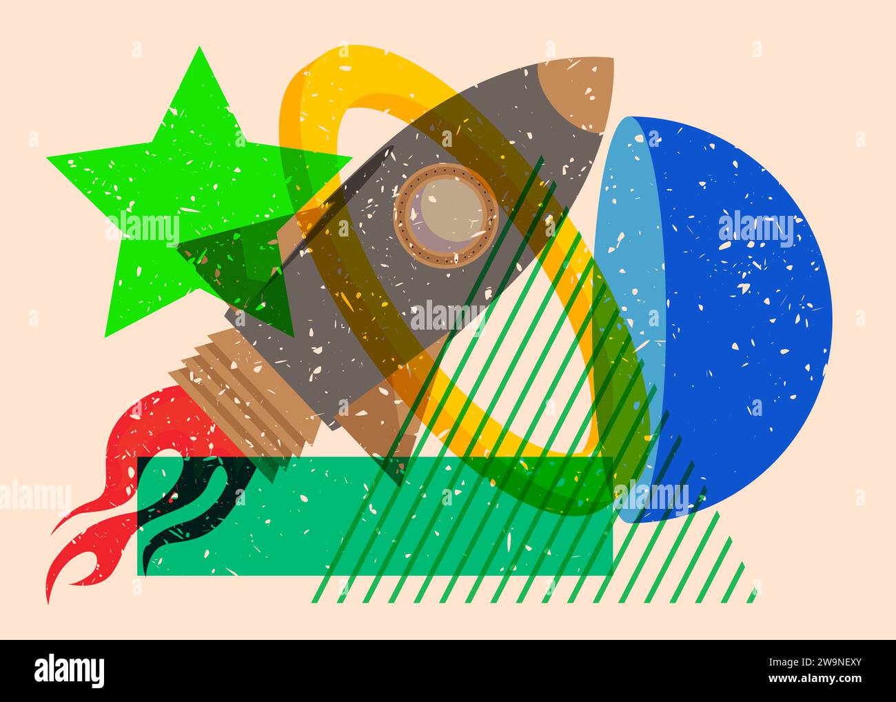 Science montage Stock Vector Images - Alamy