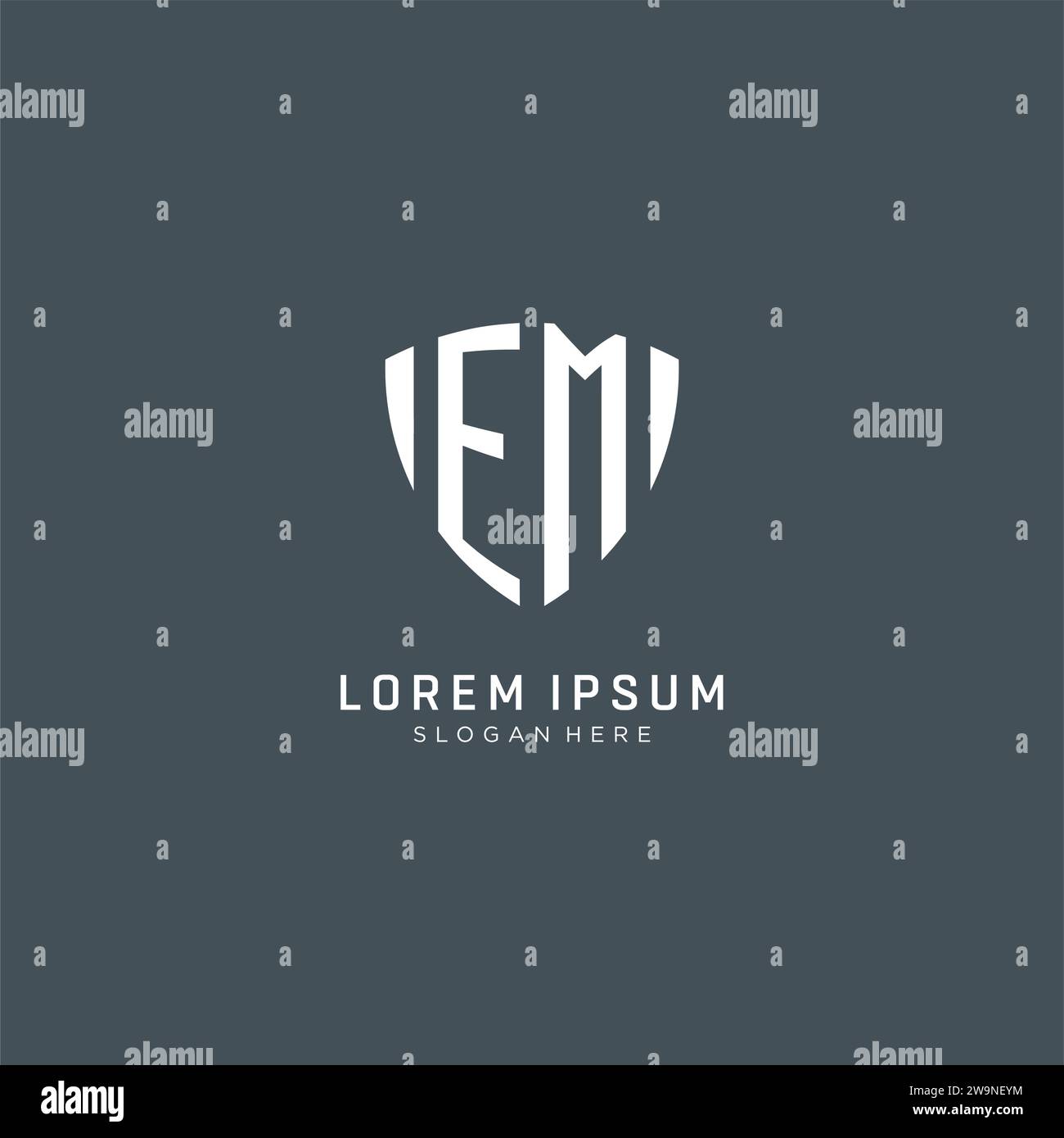 Em modern logo hi-res stock photography and images - Alamy