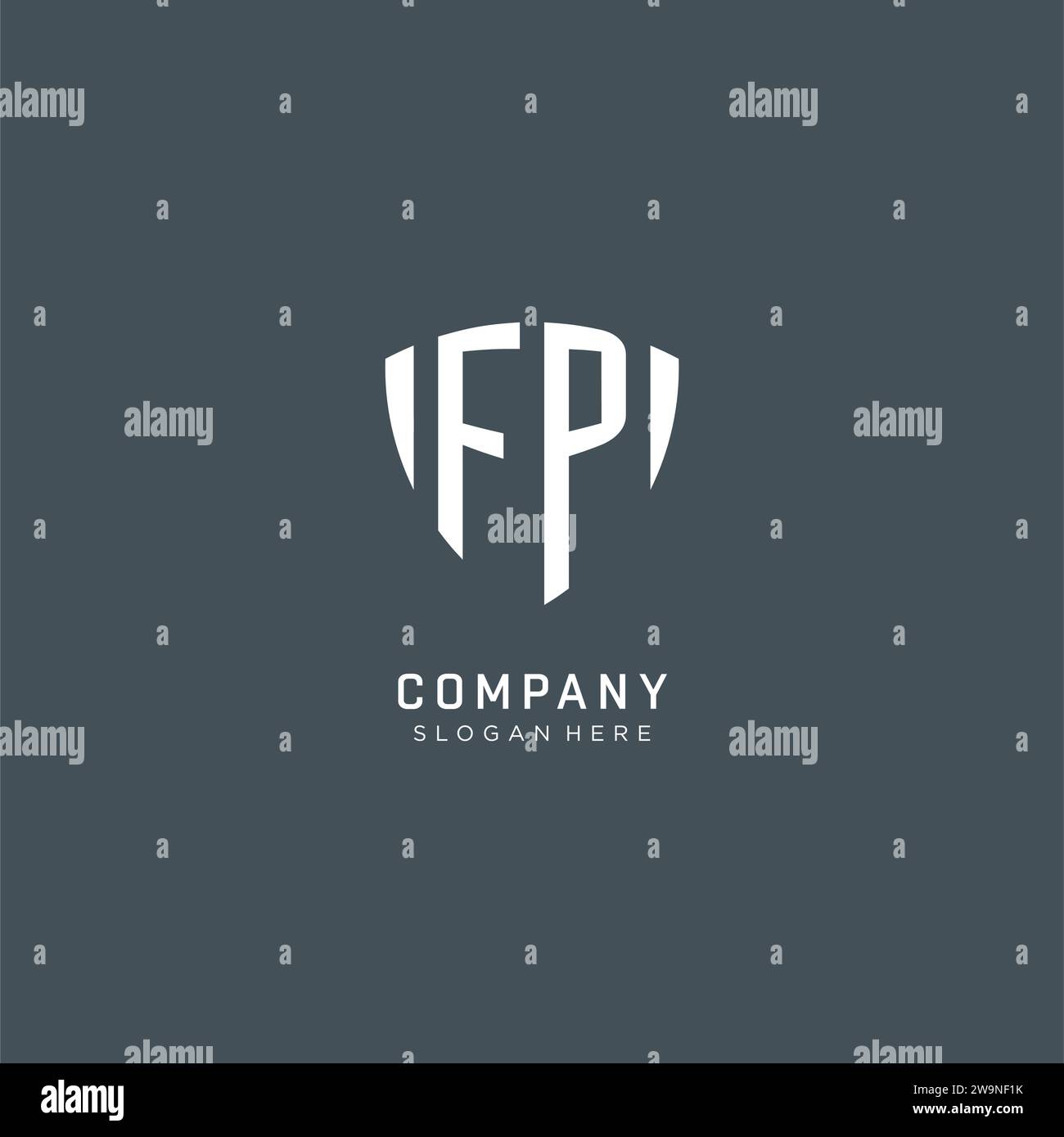 Fp modern logo Stock Vector Images - Alamy