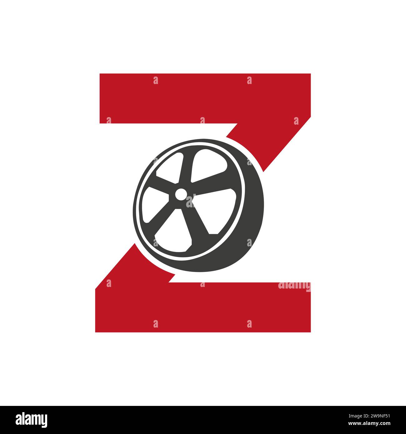 Tire Logo On Letter Z, Automotive Symbol , Tire Icon Vector Template ...