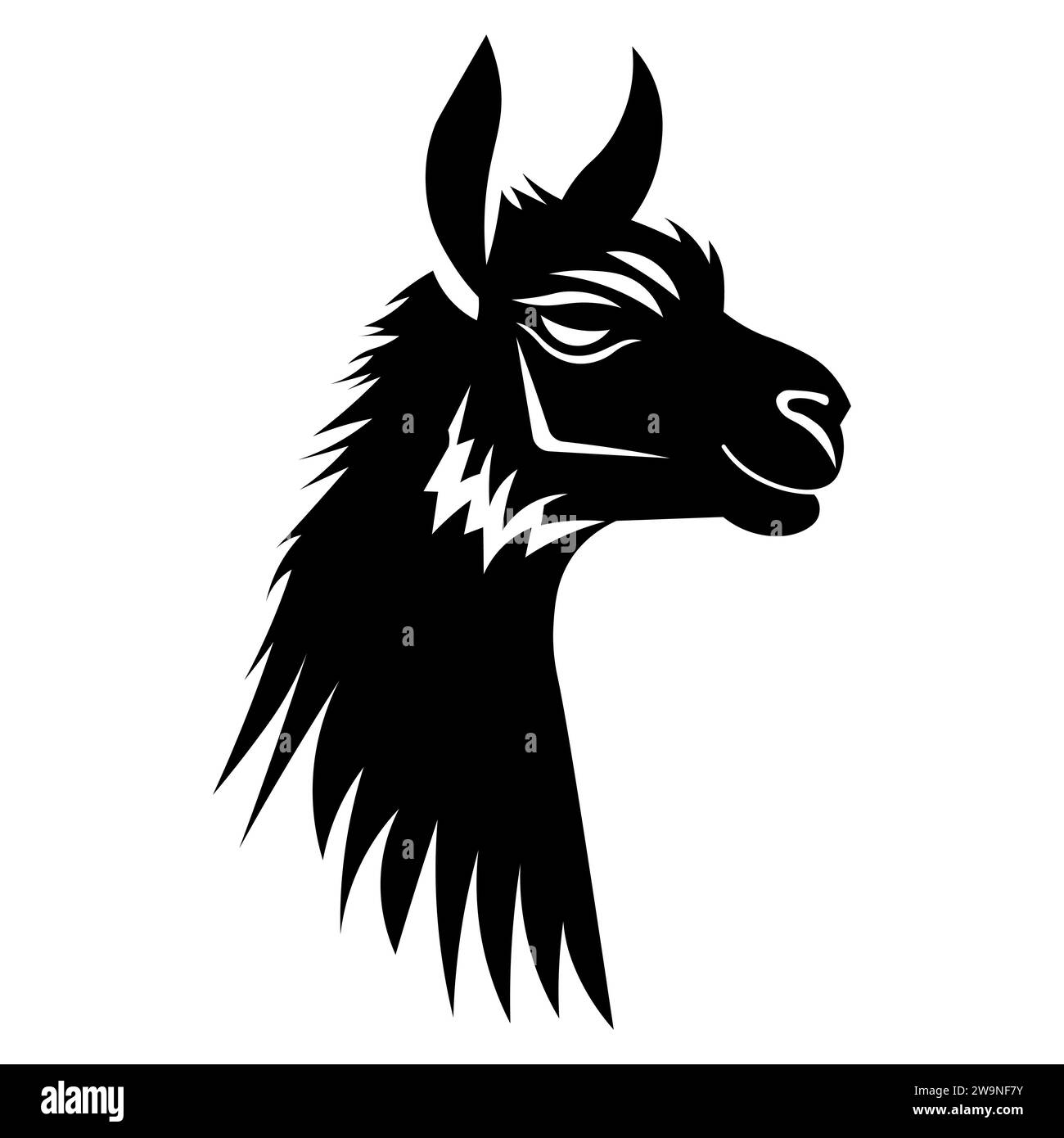 Black llama Black and White Stock Photos & Images - Alamy