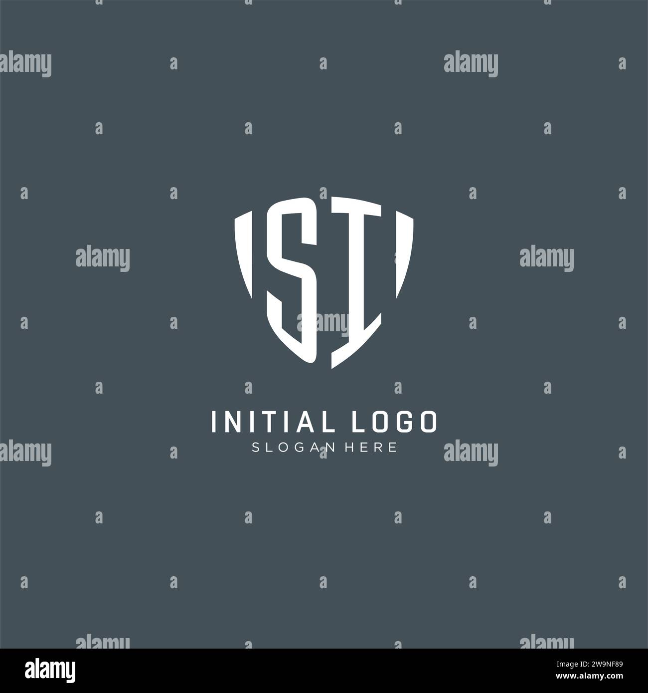 Si minimal logo Stock Vector Images - Alamy