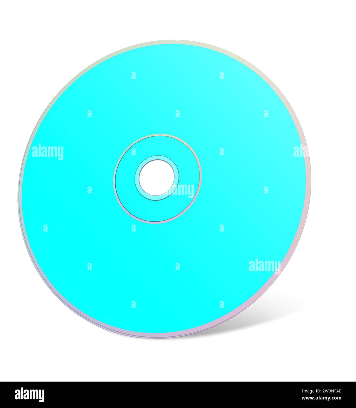 CD or DVD blank template cyan for presentation layouts and design. 3D ...