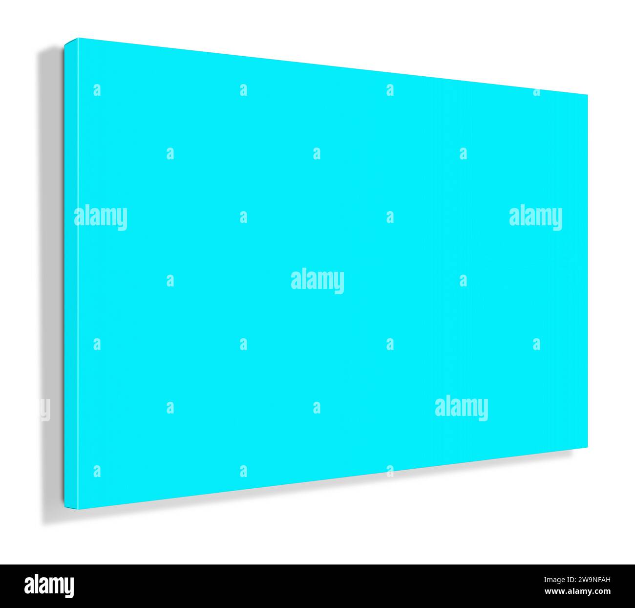 Cyan Canvas Wraps template for presentation layouts and design. 3D ...