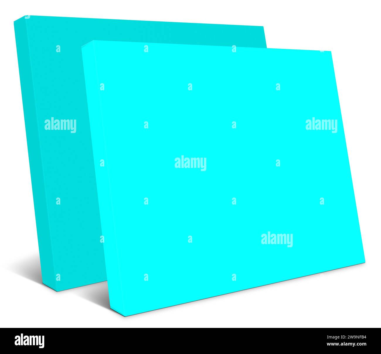 Cyan Canvas Wraps template for presentation layouts and design. 3D ...