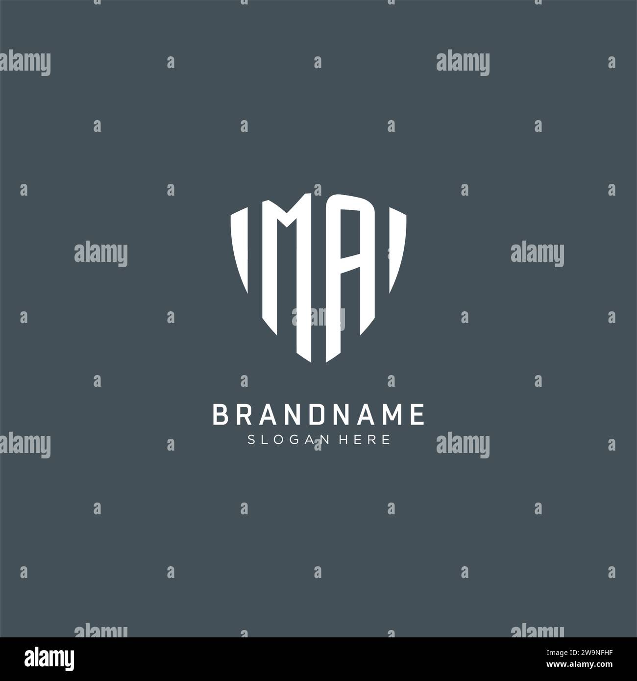 Ma modern logo Stock Vector Images - Alamy