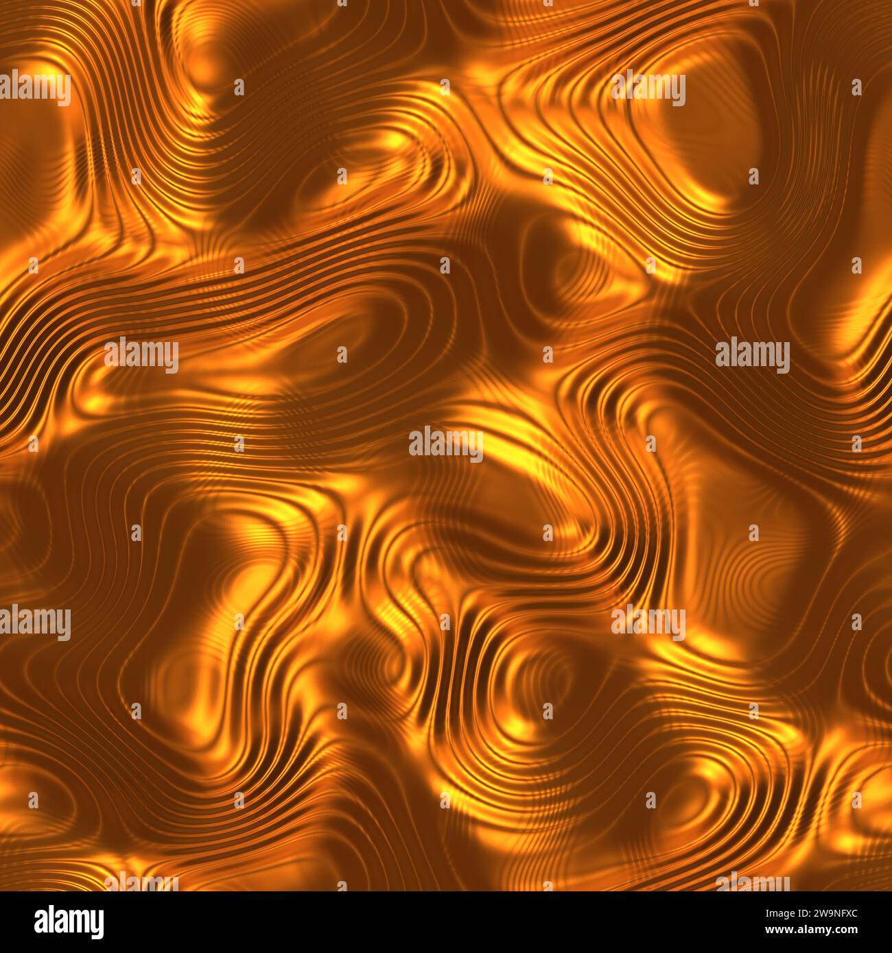 Seamless background. Abstract 3D Background with flowing metal texture ...