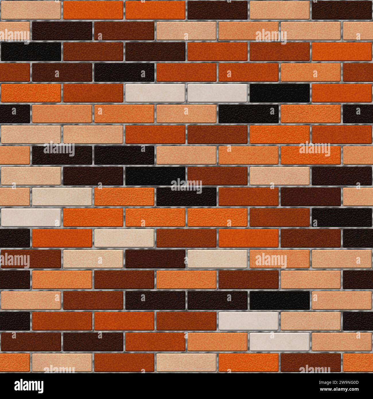 Brick drawing. Colorful brick wall seamless background- texture pattern ...